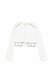 Куртка Elisabetta Franchi Black-trim jacket, размер 4 года, бежевый/белый