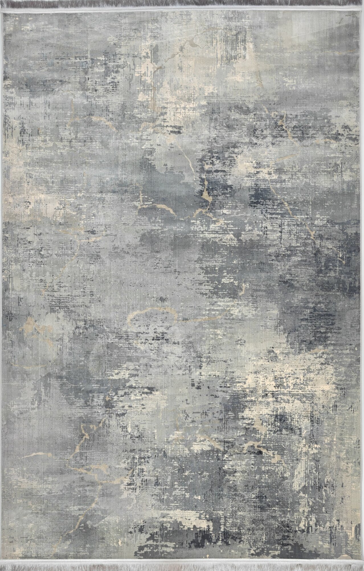 Ковер персидский высокоплотный с рельефным ворсом "OKTAY серый" 100х150 см