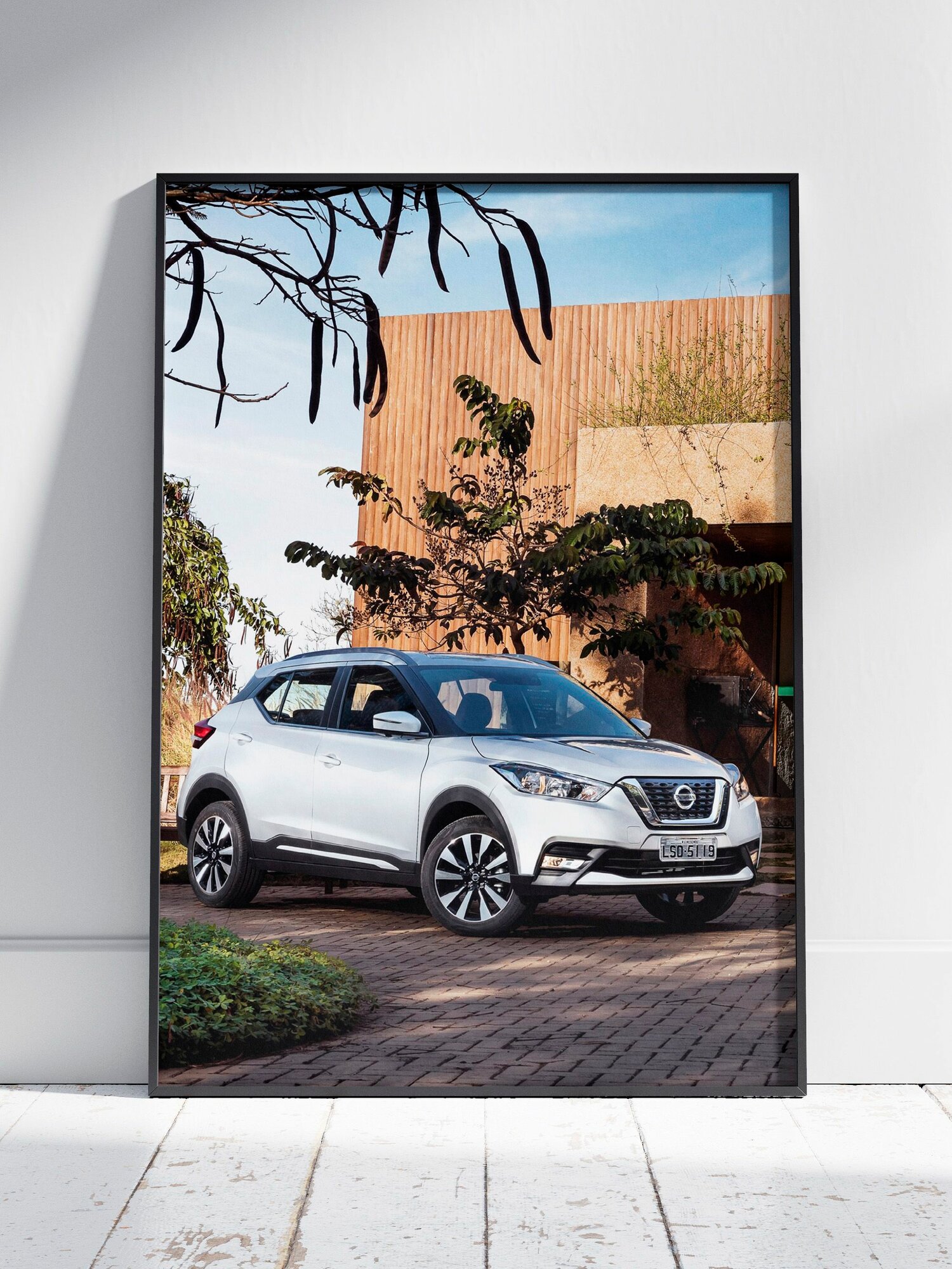 Плакат на стену для интерьера Авто и Мото (Ниссан Кикс - Nissan Kicks) - Постер по транспорту формата A4 (21x30 см)
