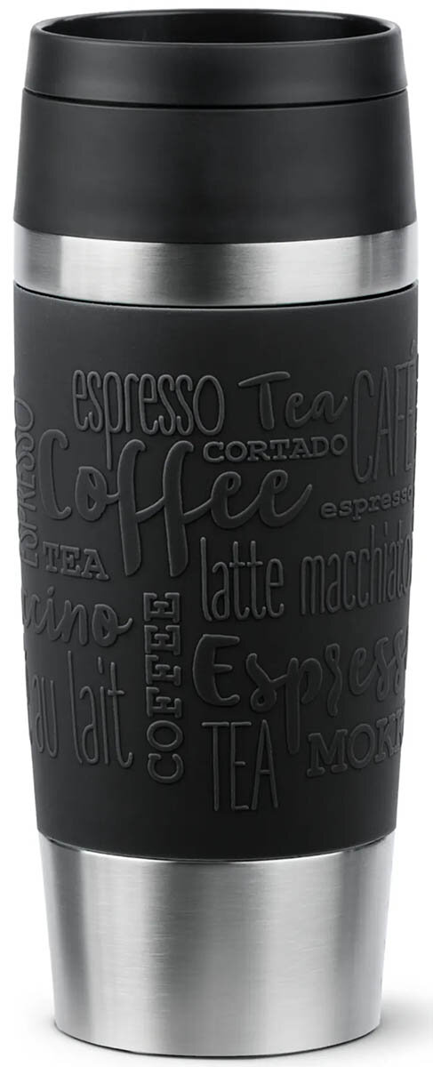 Термокружка Tefal TRAVEL MUG CLASSIC N2020210 черный 0.36л, Сохранение тепла: 4 ч, Сохранение холода: 8 ч