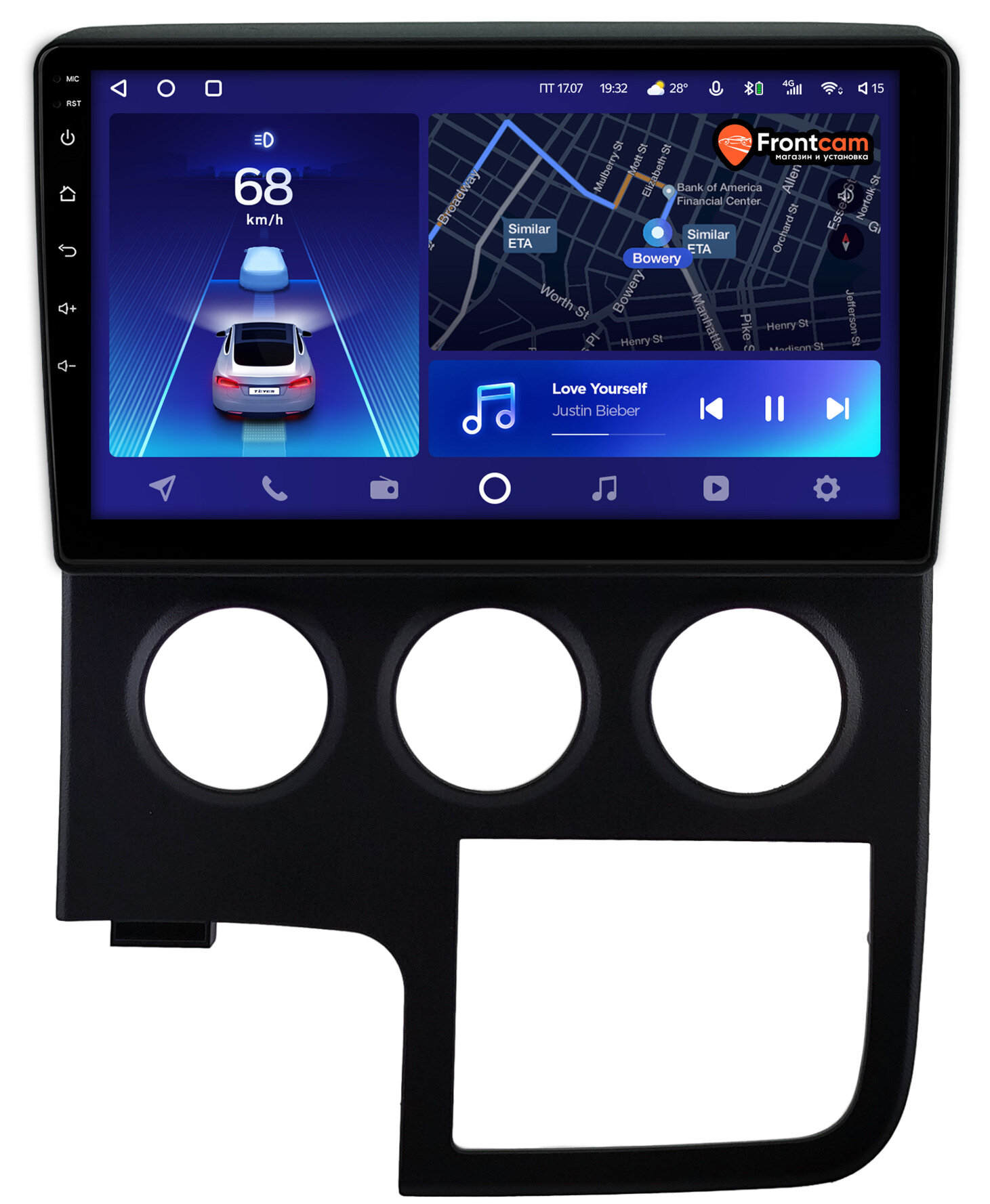 Штатная магнитола Teyes CC2 PLUS 4/64 10" RM-10-0886 Toyota Hiace (H300) (2019-2026) (руль слева) Android 10 (4G-SIM, DSP, QLed)