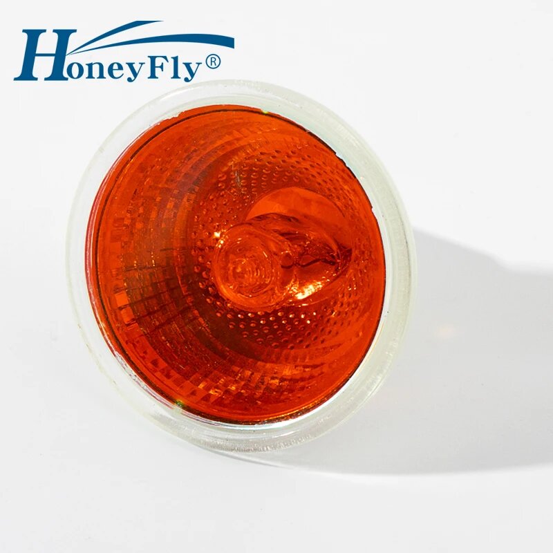 Янтарные ксеноновые лампы для камина HoneyFly, 5 шт, 50 Вт