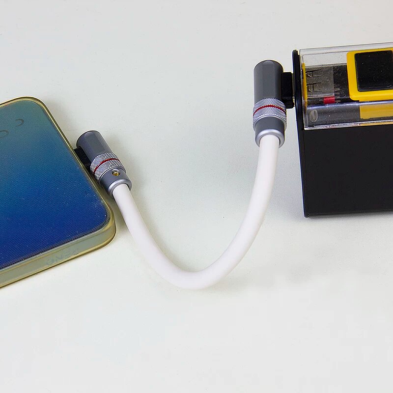 USB-C зарядный кабель для Huawei, с двойным изгибом из силикона, длина 2 м, ретро-белый, совместимый с автомобильным