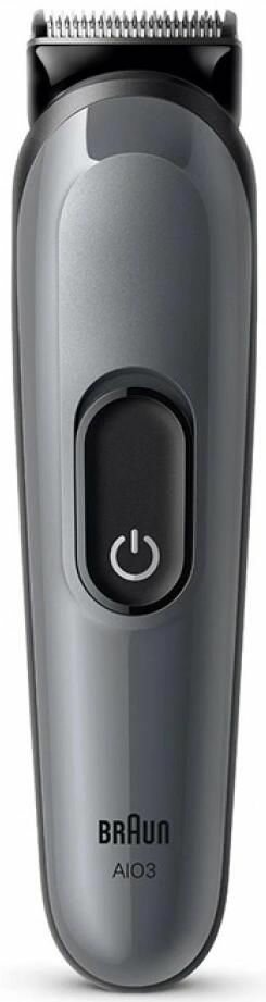 Триммер Braun серый, насадок в комплекте 3 шт (AIO3500)