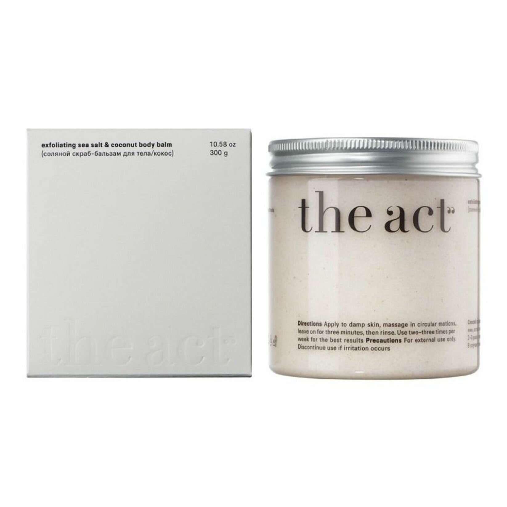 Скраб для тела The Act соляной с кокосом 300 г