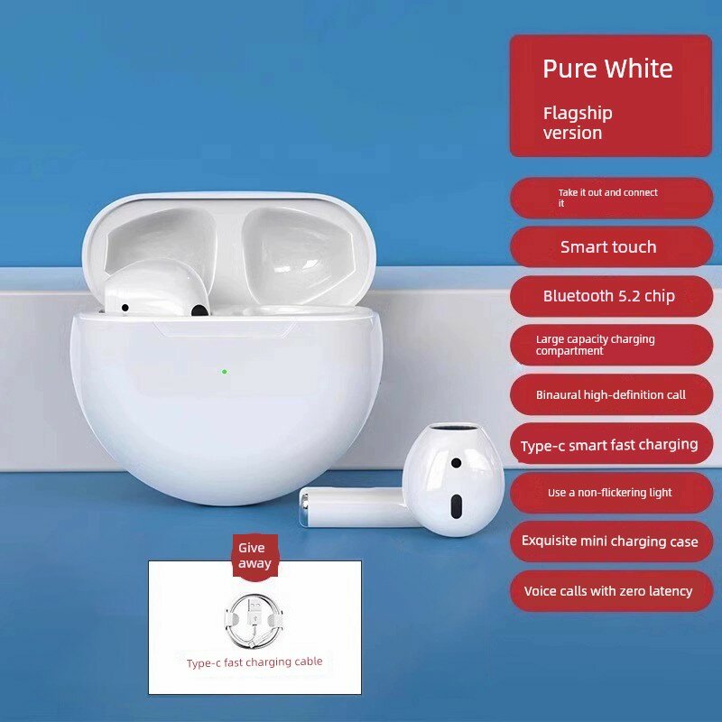 Флагманские беспроводные наушники Bluetooth с HiFi-звуком, шумоподавлением, автоматическим подключением, двумя