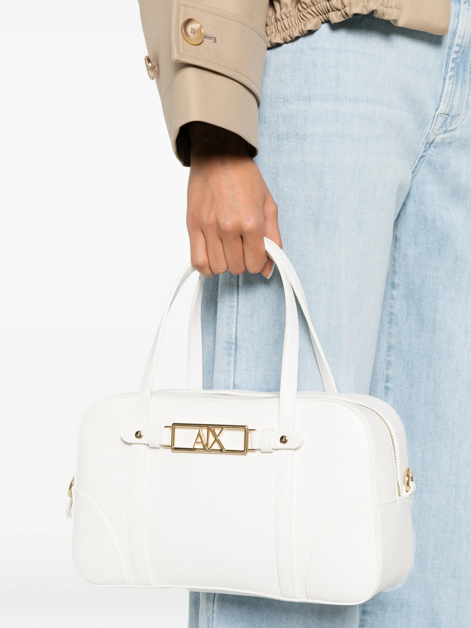 Сумка Armani Exchange, бежевый/белый — фото 1