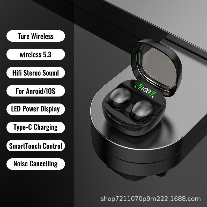 Беспроводные наушники mini invisible ultra-small source, сенсорное управление, 24 ч автономной работы