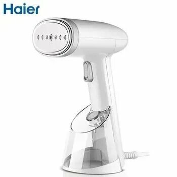 Отпариватель для одежды Haier ручной, мощный, для всех типов ткани / домашний паровой утюг отпариватель, вертикальный и горизонтальный, мини парогенератор для одежды, портативный, дорожный, белый