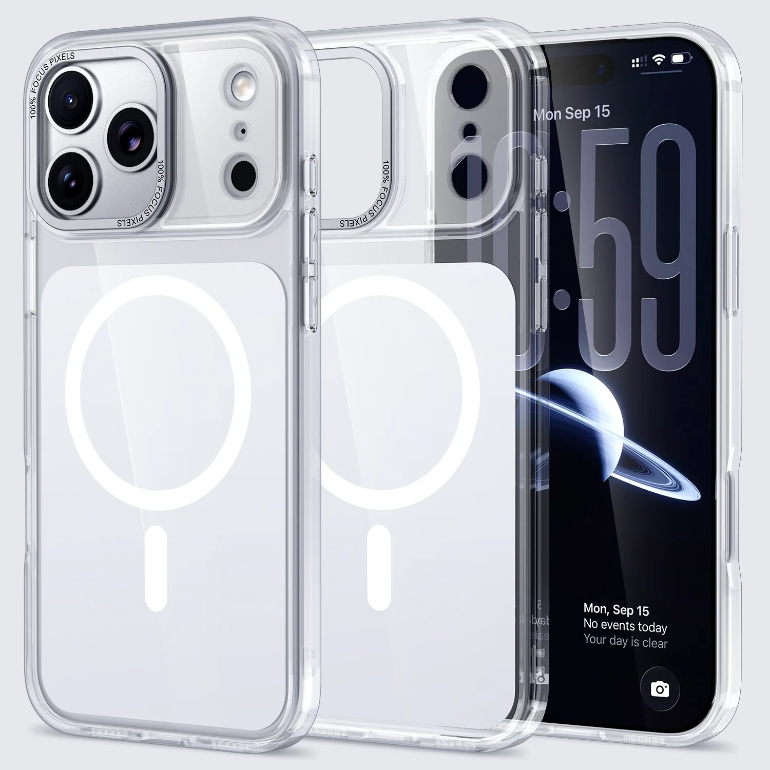Чехол Для iPhone, Совместимый С MagSafe, Полностью Закрывающий iPhone17 Pro Max, Белый, white