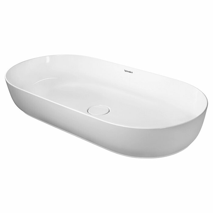 Раковина Duravit Luv 0379800000 80х40см, без отв, на столешницу, без перелива, цвет белый