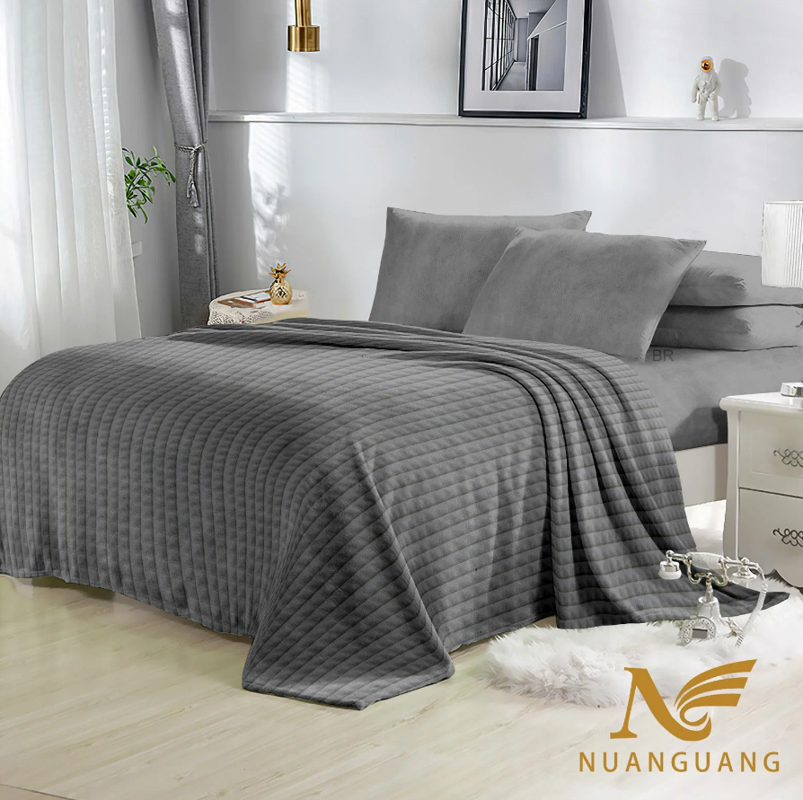 Плед-покрывало "Кубик" 200x220, графит