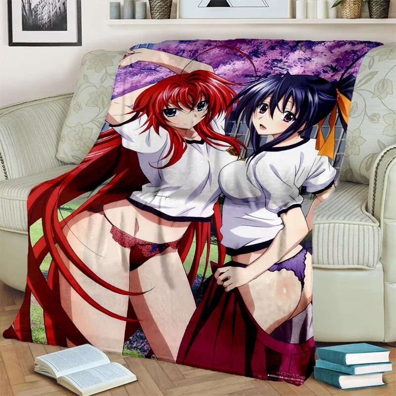 3D-плед с изображением сексуальных аниме-девушек из аниме «High School DxD», мягкий плед для дома, спальни, кровати, дивана, пикника, путешествий, детский плед.