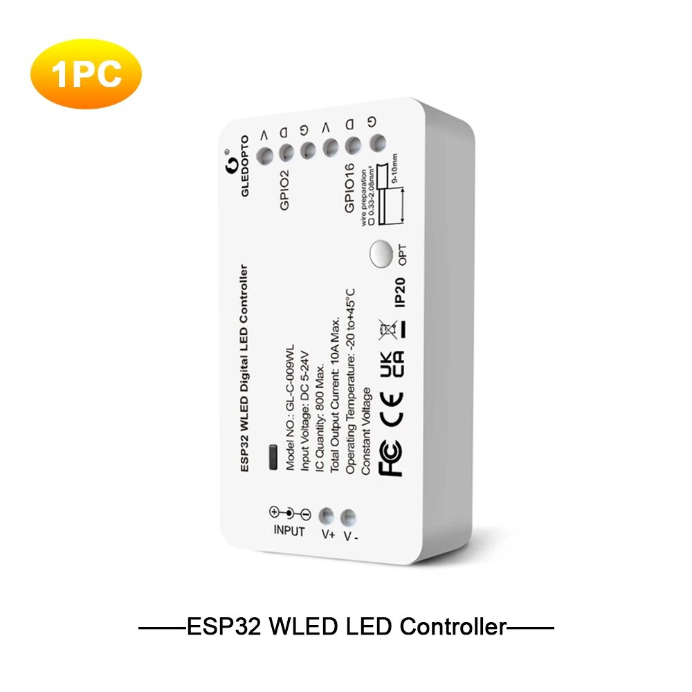 GLEDOPTO ESP32 RGB Контроллер