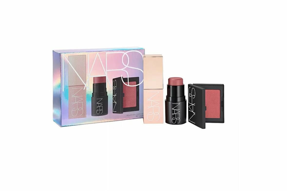 NARS Набор для лица Dolce Vita, AFTERGLOW 7 мл + THE MULTIPLE 3,5 г + MINI BLUSH 2,5 г