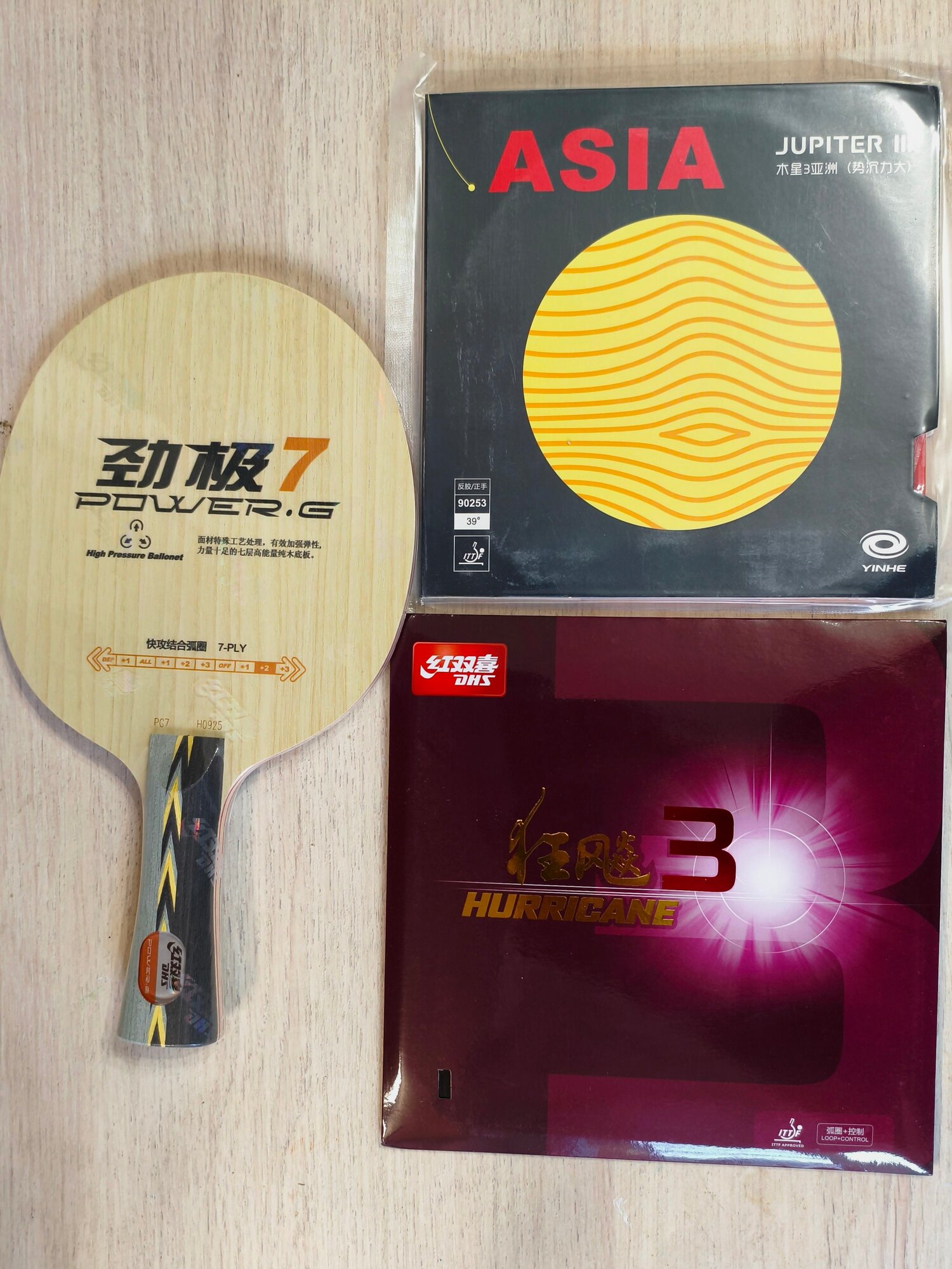 Ручная сборка! DHS Power PG7 + DHS HURRICANE 3 + Ynhe jupiter 3