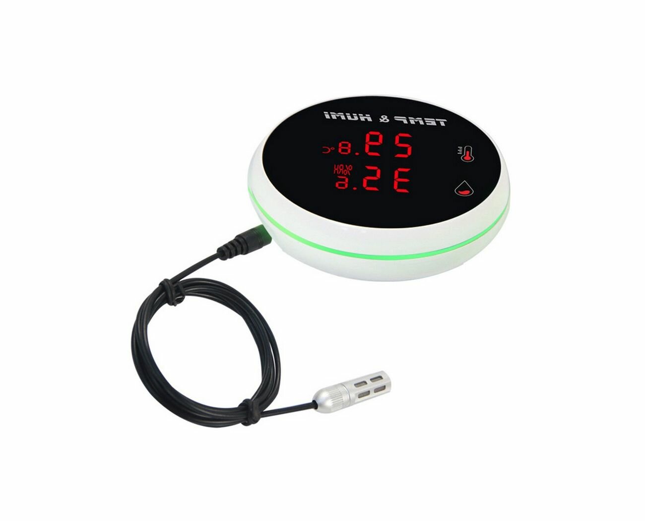 Низкотемпературный Wi-Fi датчик Straz Wi-Fi TH/957 (2.4 МГц) (U56585IW) для наружной температуры и влажности воздуха с экраном и батареей. Прил. Tuya / Smartlife