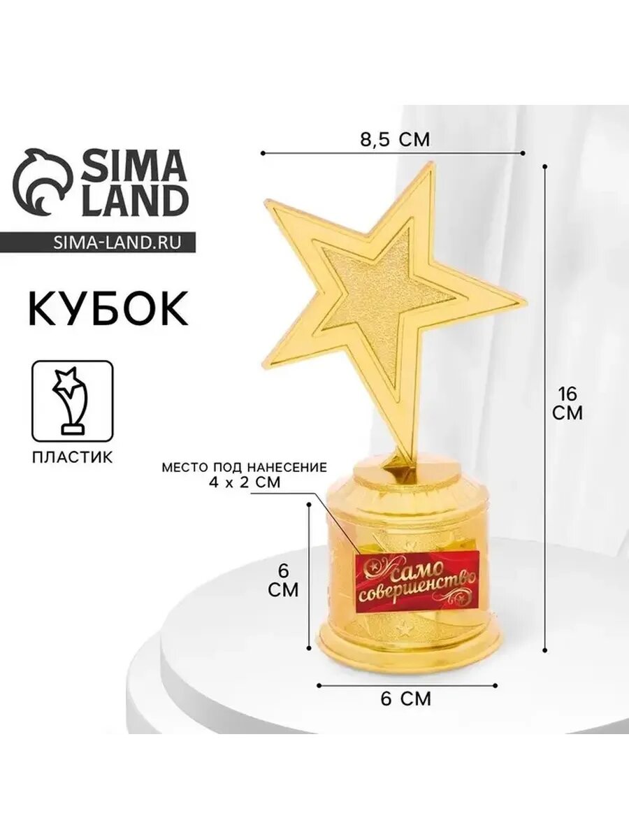 Элегантный наградной кубок с звездой