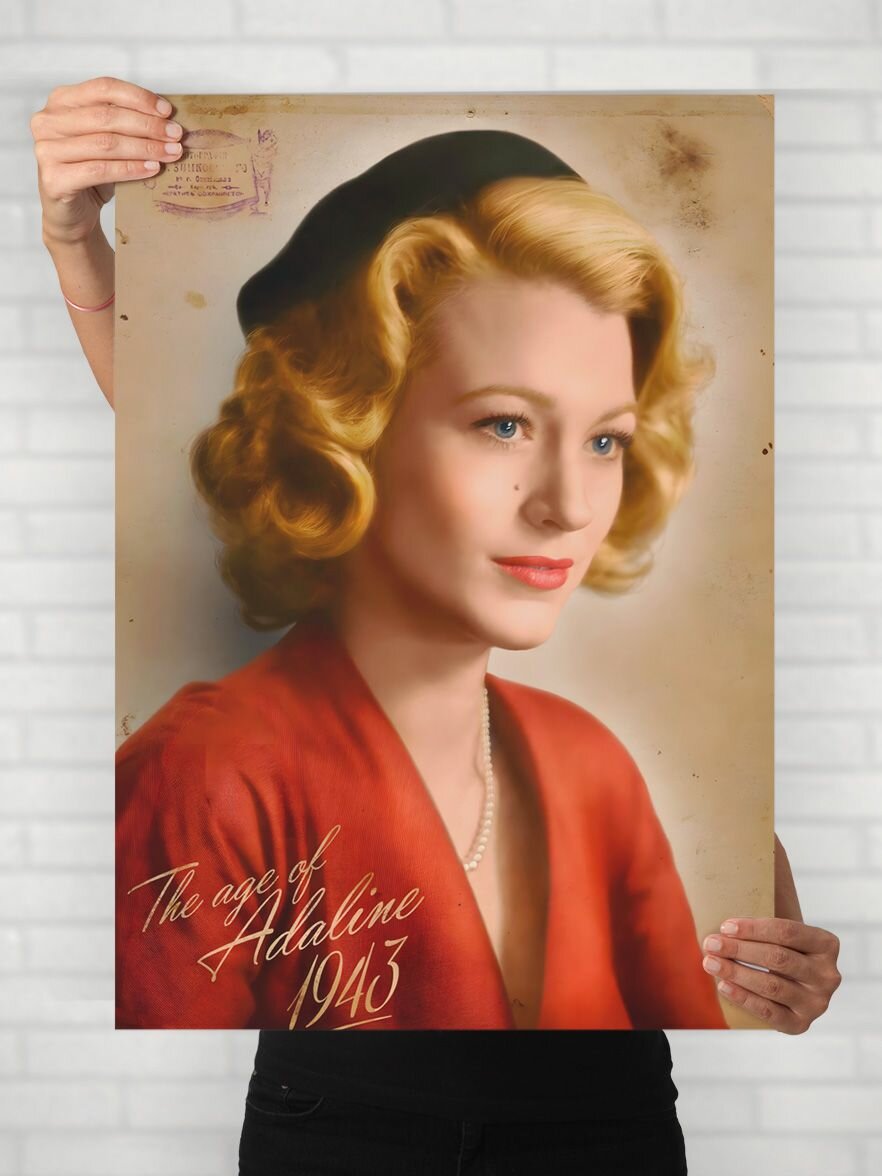 Плакат на стену для интерьера Век Адалин (Age Adaline - Адалин Боуман 5) - Постер по фильму кино формата А1 (60x84 см)