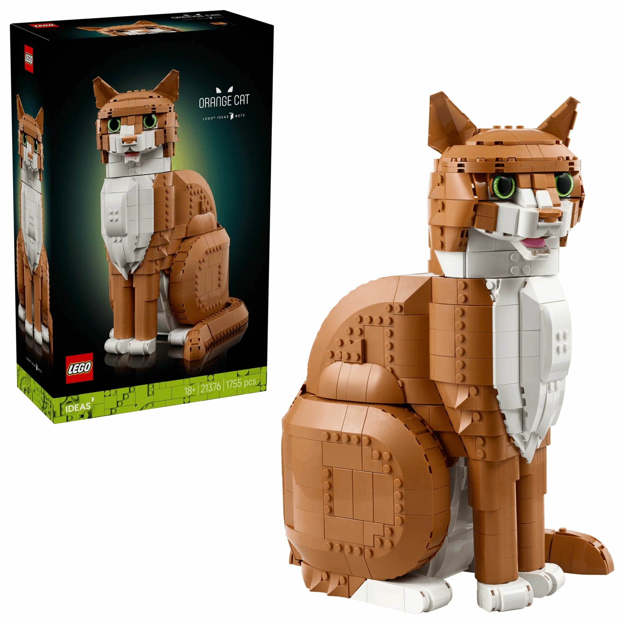 Конструктор LEGO Ideas 21376 Рыжий кот, 1755 деталей, Лего 18+