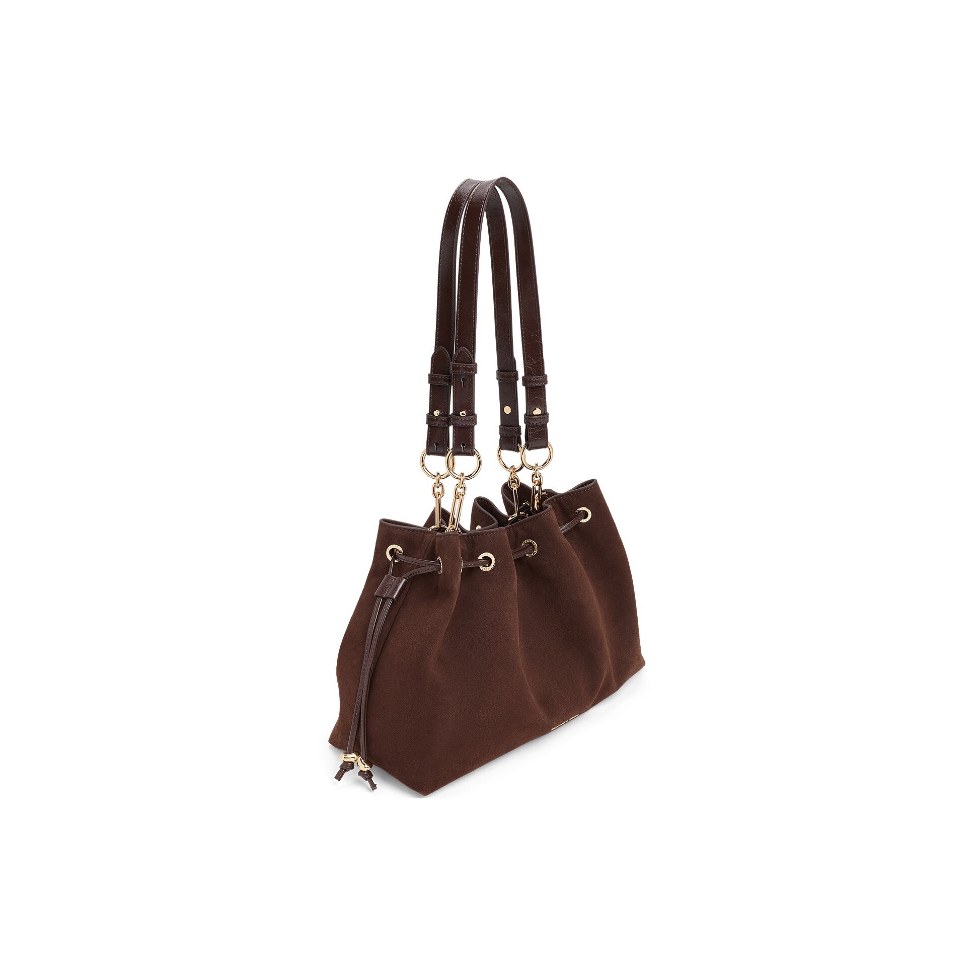 Сумка CHARLES & KEITH, фактура матовая, темно-коричневый — фото 1
