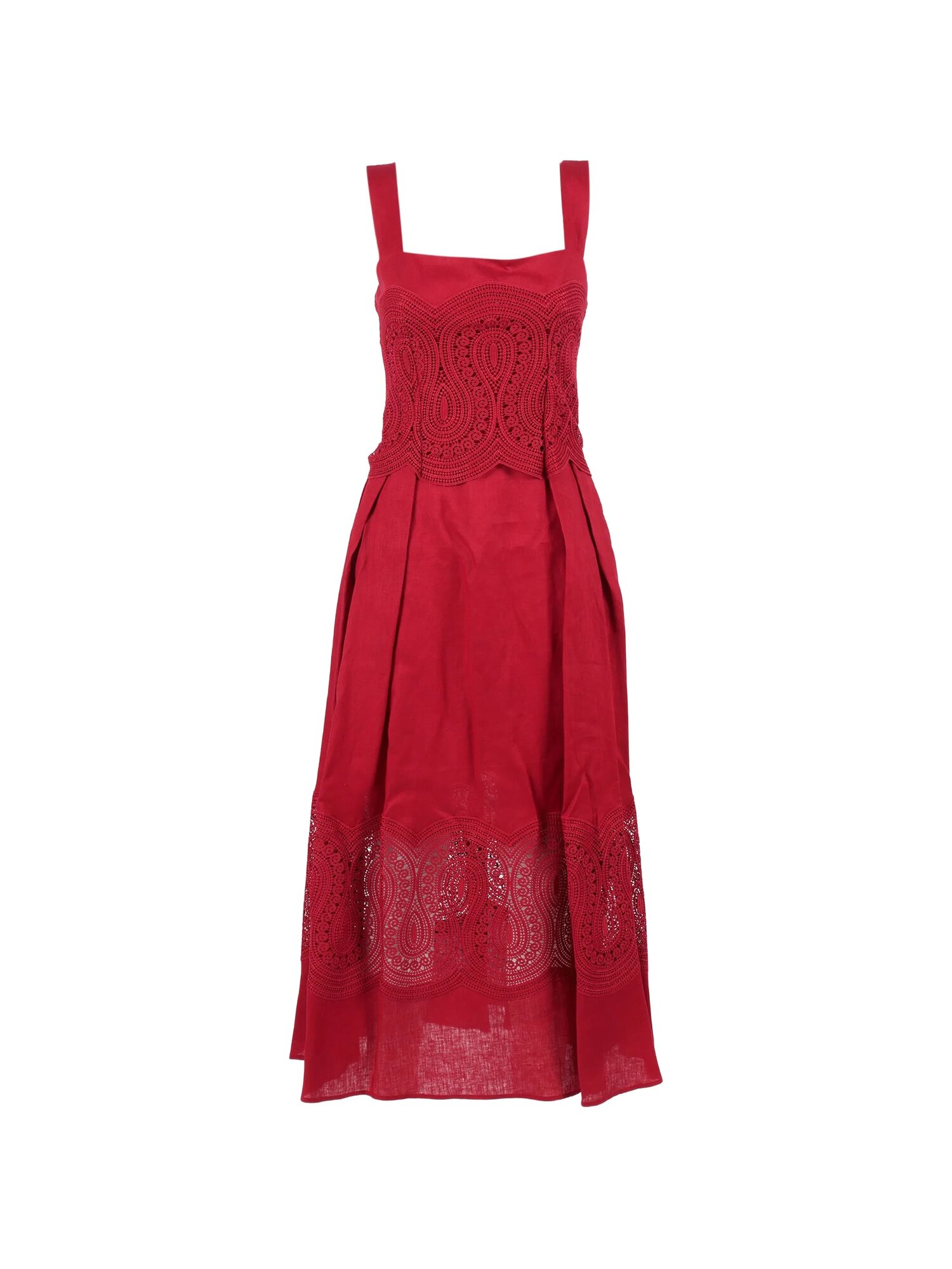Платье Lace-panelled sleeveless dress