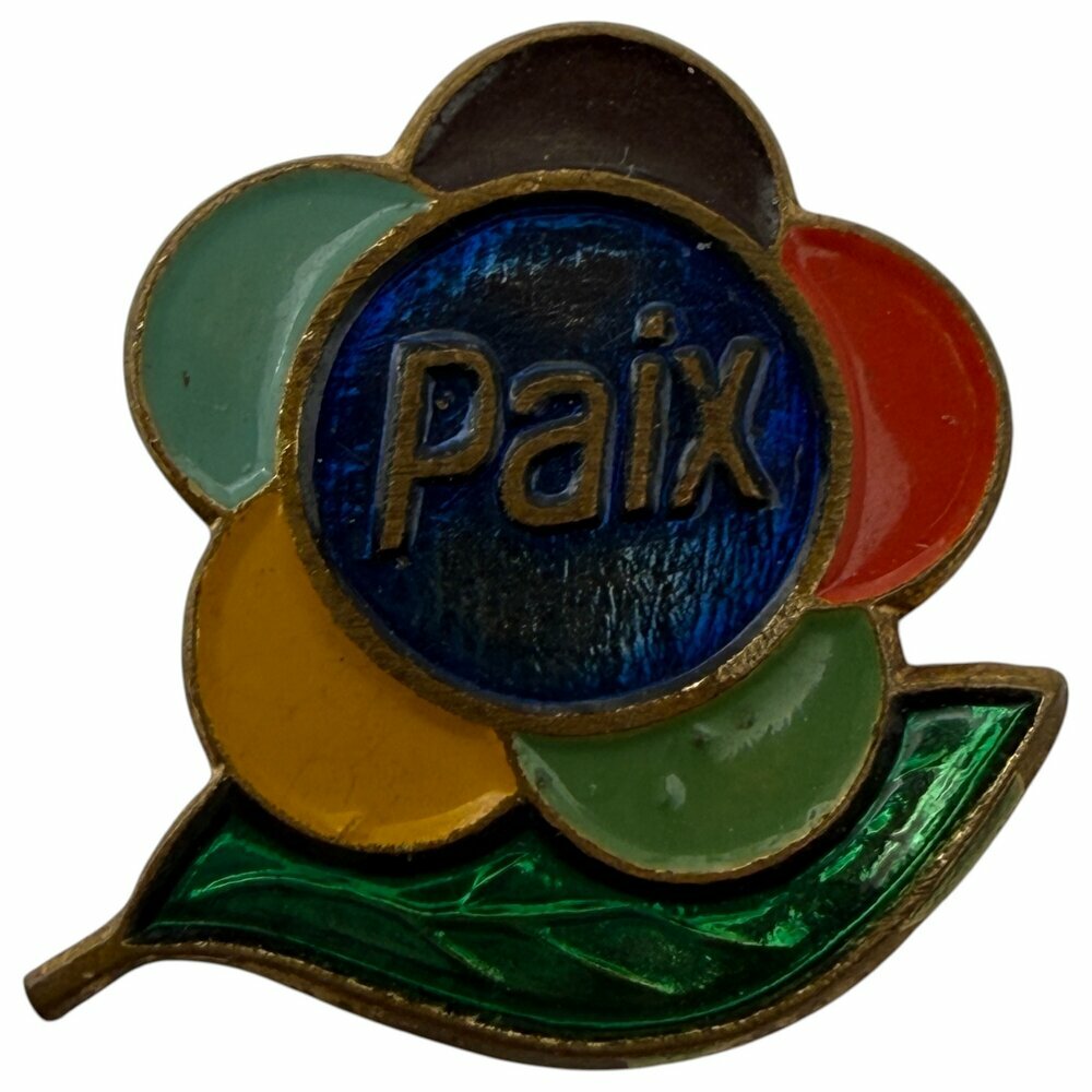 Знак "VI Всемирный фестиваль молодёжи и студентов - Paix" СССР 1957 г. (ММД)