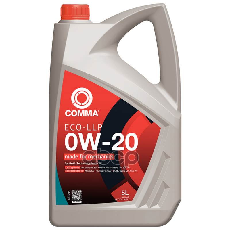 COMMA Масло моторное синтетическое "ECO-LLP 0W-20", 5л