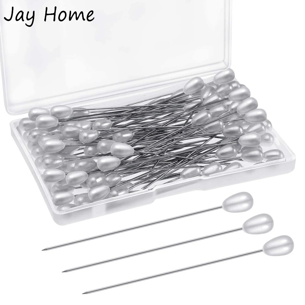 Булавки Jay Home жемчужные белые 100 шт