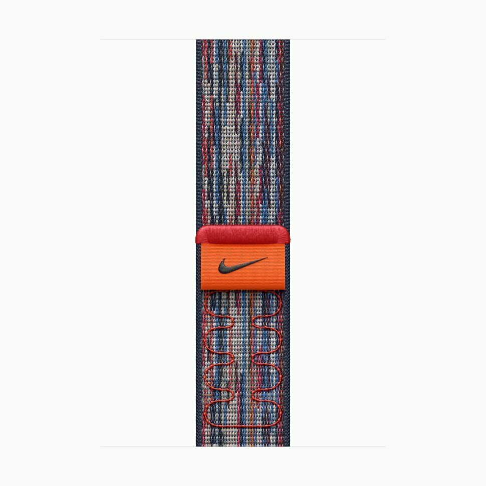 Ремешок для Apple Watch 46mm Blue/Red Nike Sport Loop MXU43FE/A 44/45/46/49mm (Original)