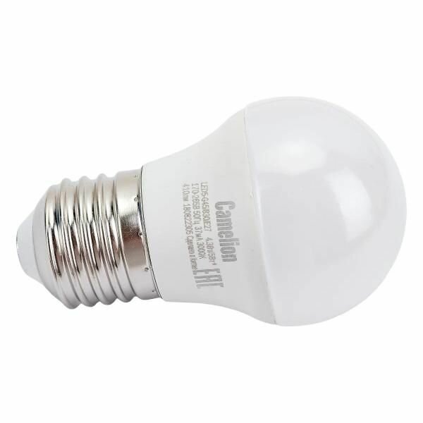 Лампа Camelion LED5-G45/830/E27 (10 шт.)