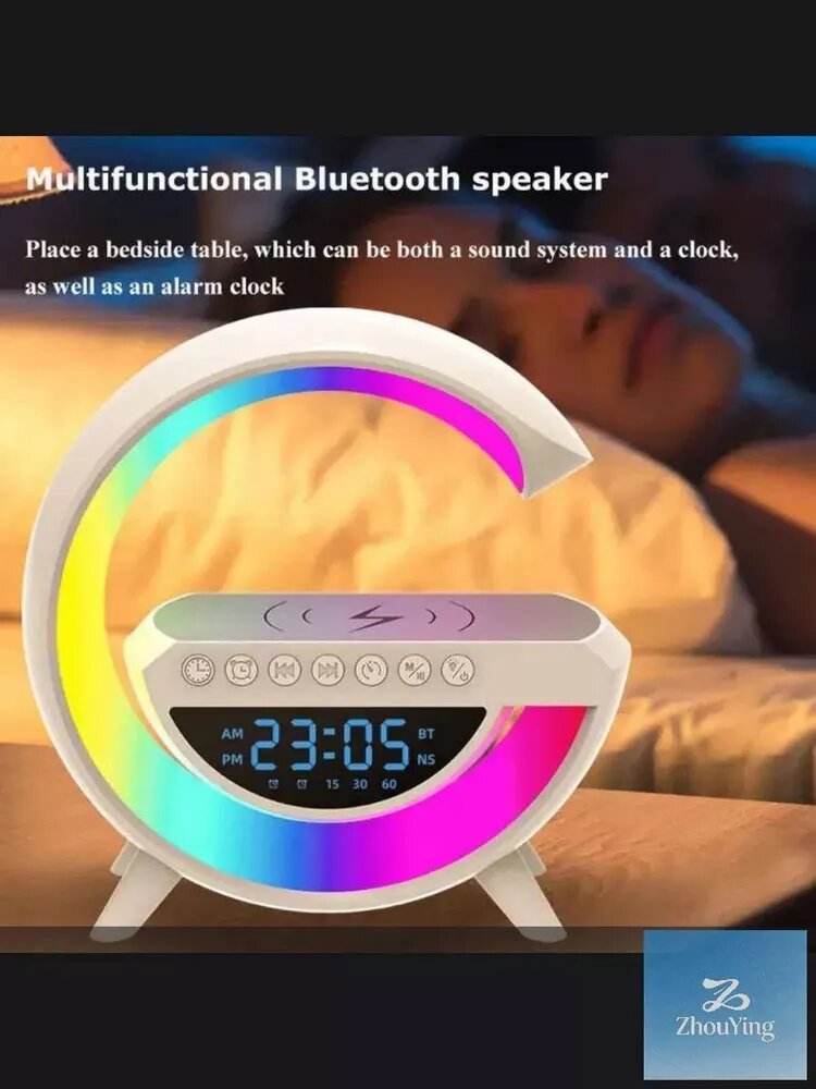 Стильная Bluetooth колонка с ночником для спальни