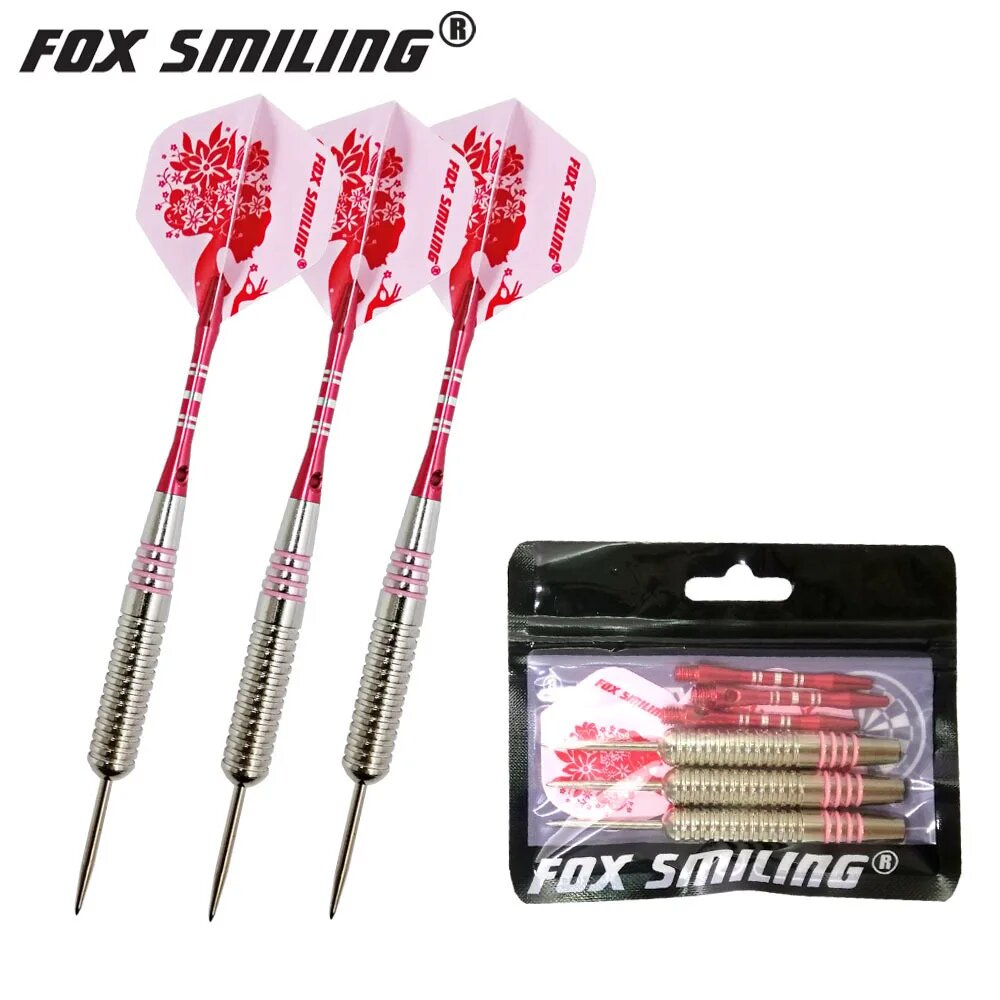 Дротики стальные Fox Smiling 24г, 3шт, цвет: 3pcs 24g A