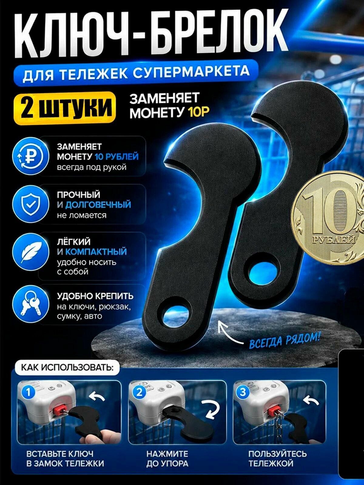 Ключ для тележки