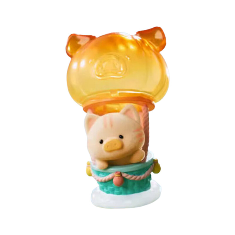 Игрушка-сюрприз унисекс 52TOYS LuLu Pig Travel Collection, Confirmed-Small Hidden Style-View The World (Open)