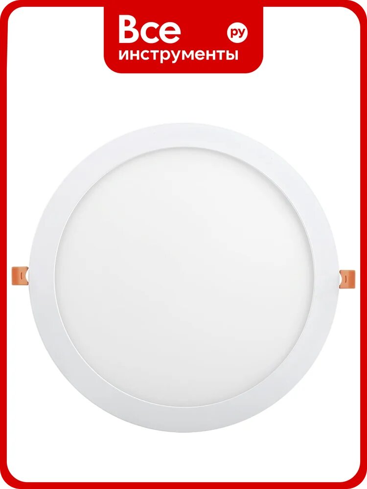 Светильник IEK, ДВО 1610 белый, круг LED 24вт 6500 IP20 LDVO0-1610-1-24-6500-K01