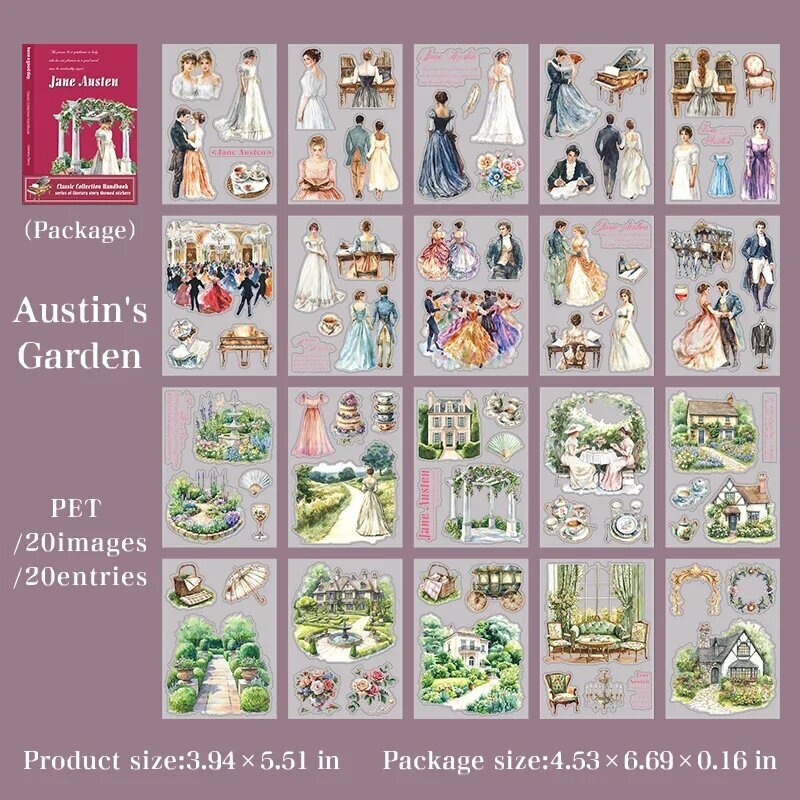 Набор стикеров "Классическая литература" 1pack A Austin s