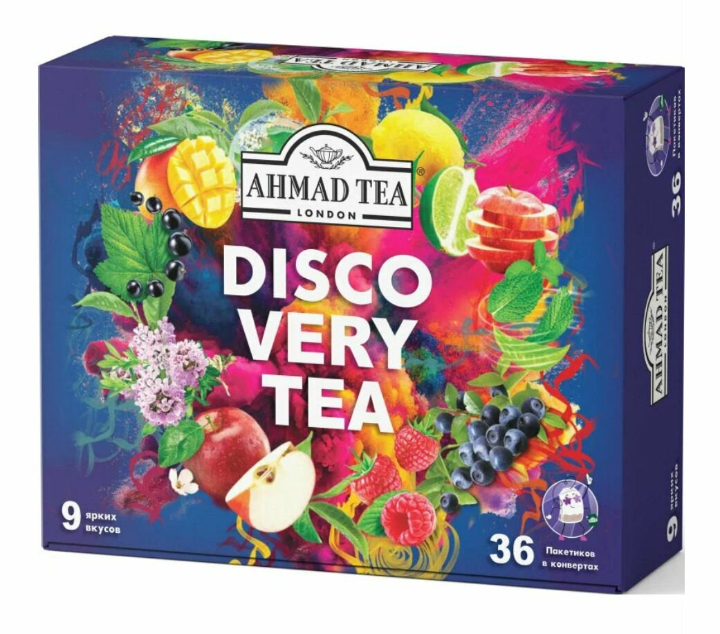 Ahmad Tea Чай в конвертах Discovery Tea, 9 вкусов, 36 пак