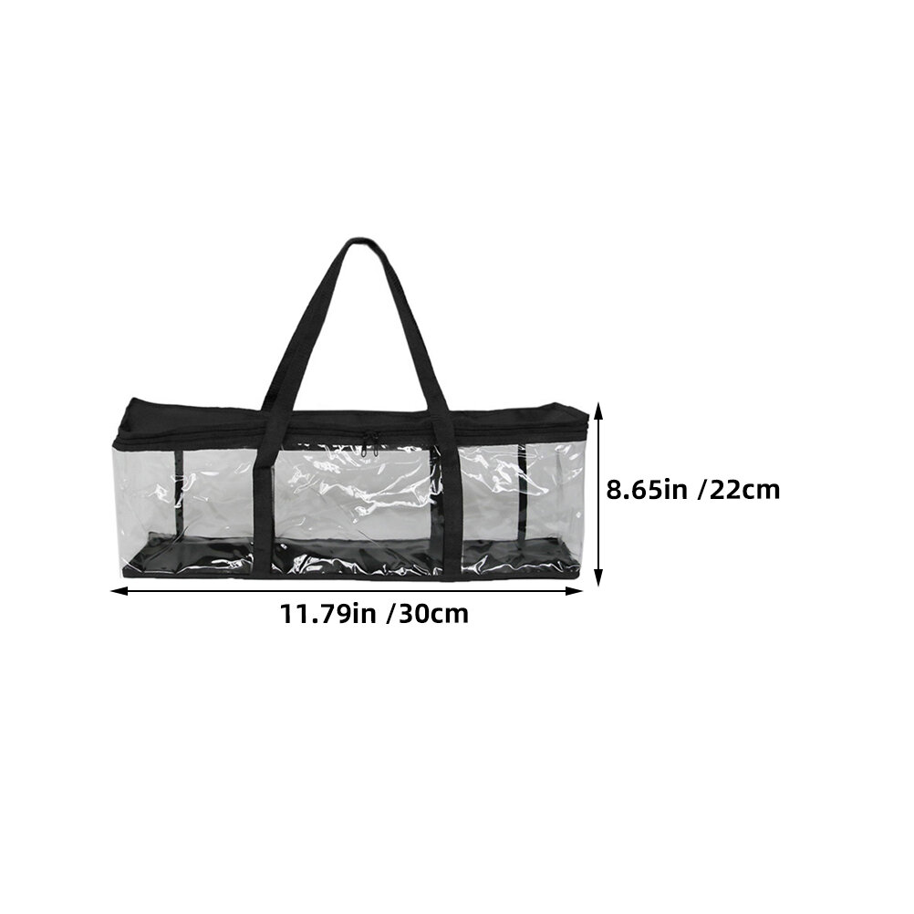 2 Шт Кейсы Для Хранения Cd Из Прозрачного Пластика С Ручками 30.00X22.00X15.00Cm