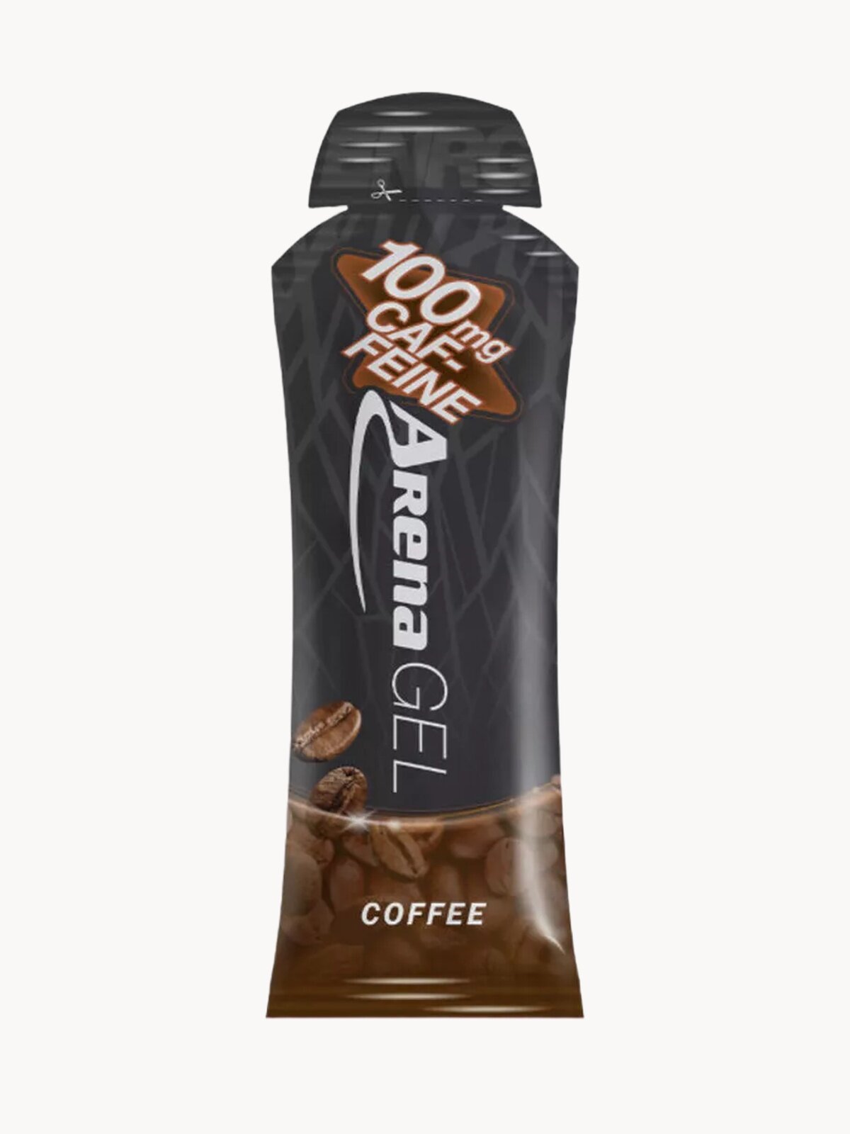 Энергетический гель Арена с кофеином, кофе, 8 штук, углеводный изотонический гель для бега, isotonic energy gel Arena