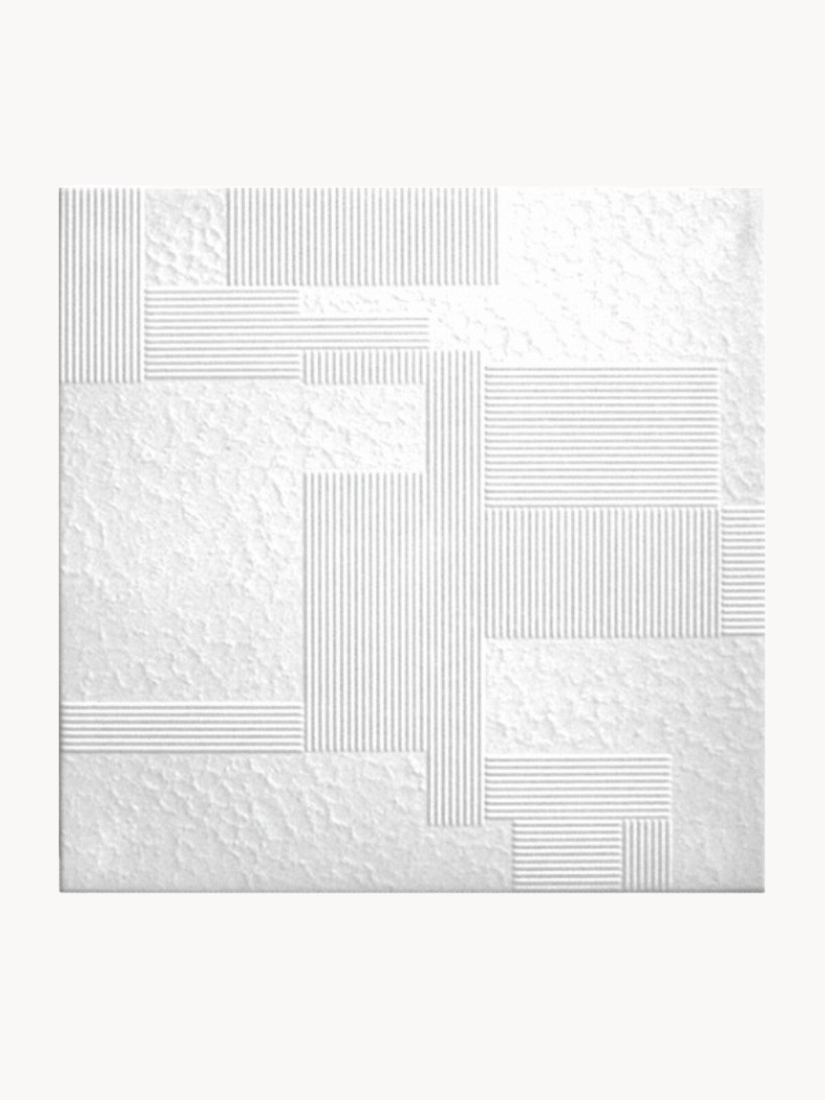 Плитка потолочная С2049, экструдированная, моющаяся, белая 50 см х 50 см (8 штук,2 м2)