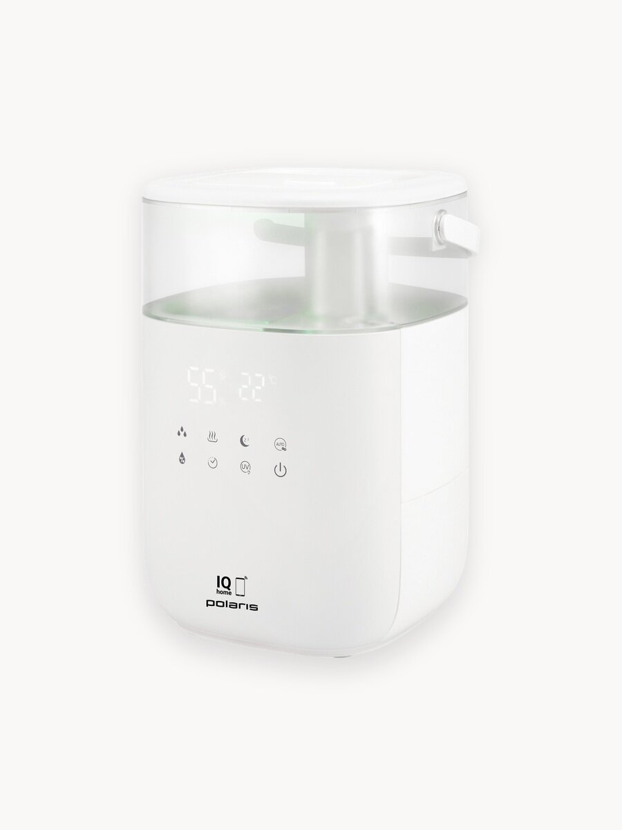Увлажнитель воздуха с уф лампой Polaris PUH 6060 WIFI IQ Home , белый