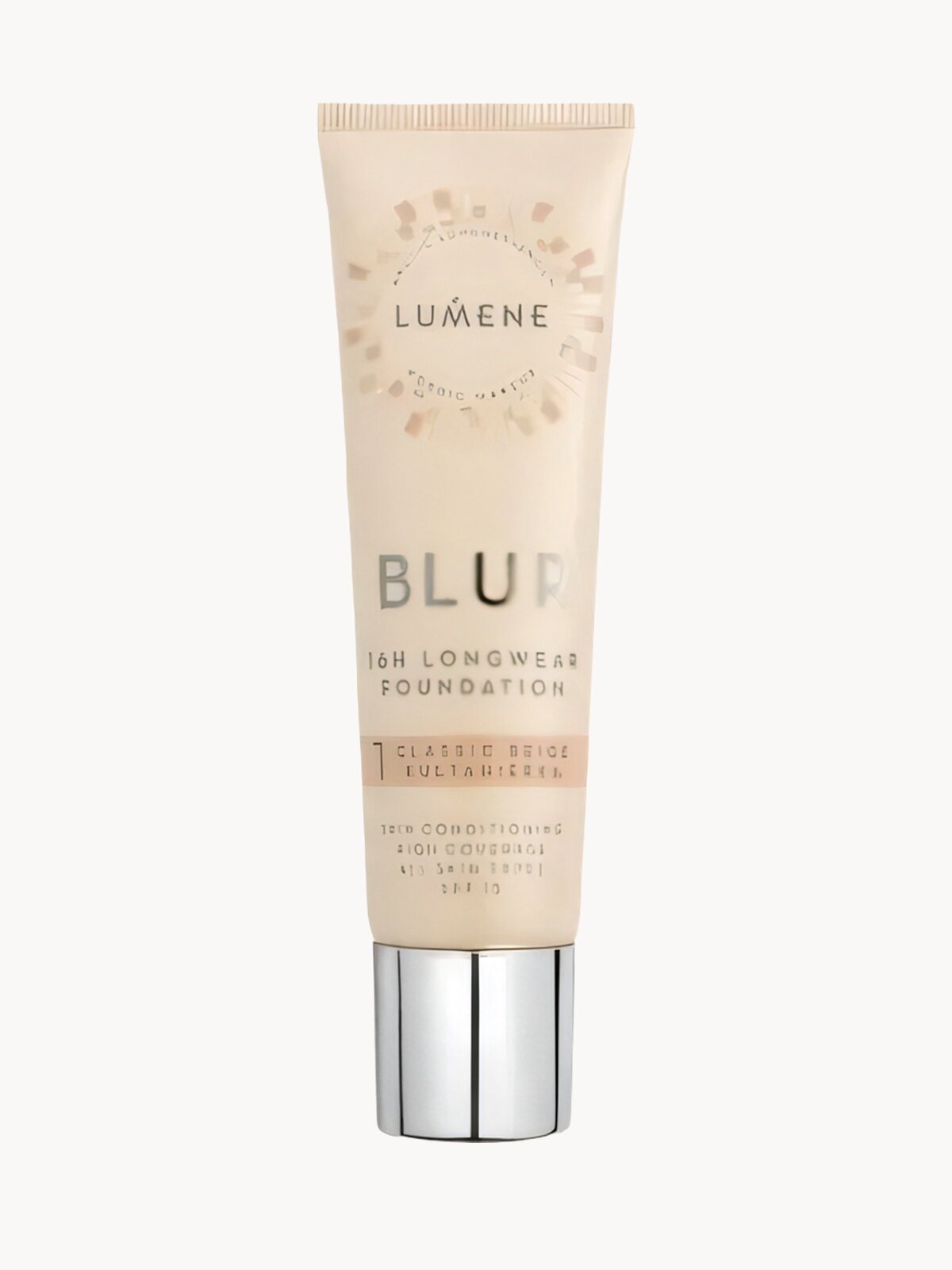Тональный крем для лица LUMENE Blur 16H Longwear Foundation, тон 1 Classic Beige Натуральный бежевый, SPF15