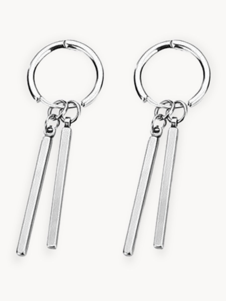 Серьги конго, с подвесками