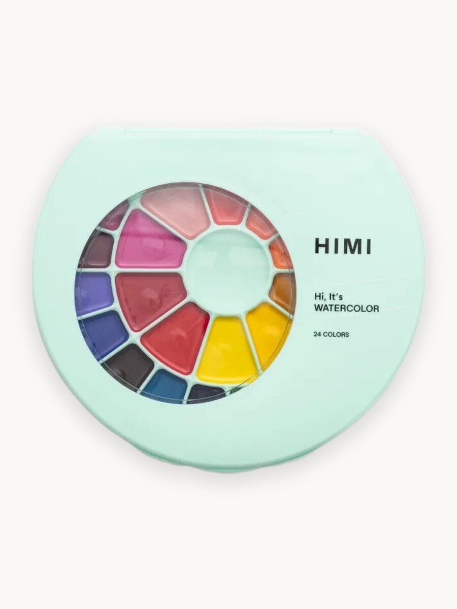 Краски акварельные медовые HIMI MIYA, 24 цвета FC. GY. BG.006