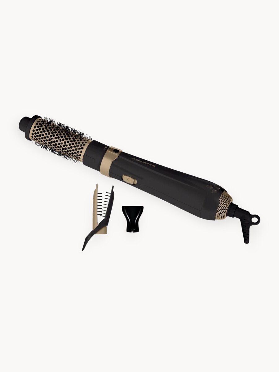 Фен-щетка Rowenta CF7826F0,1200Вт, черный, золотой