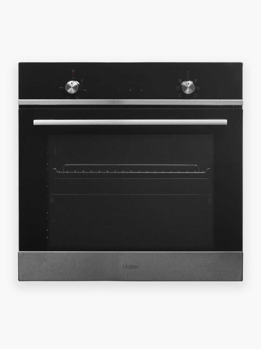 Электрический духовой шкаф Haier HOX-P06HGBX, нержавеющая сталь, 76 л, 6 режимов