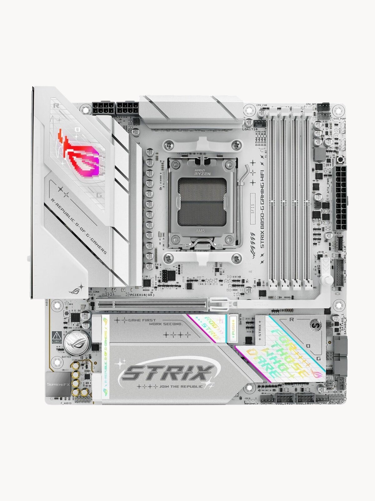 Материнская плата ASUS ROG STRIX B850-G GAMING WIFI, AM5, AMD B850, Micro-ATX, RTL (90MB1M30-M0EAY0)