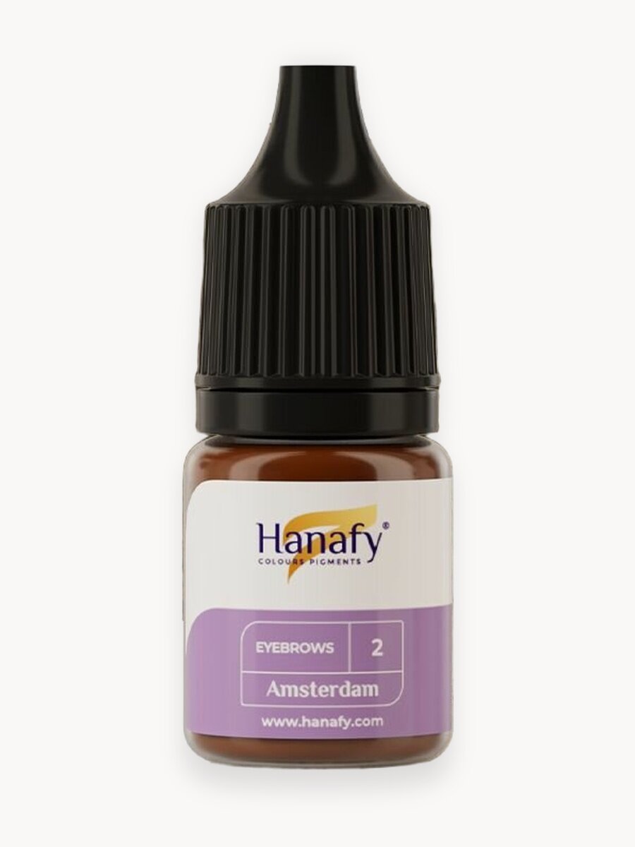 Пигмент минеральный перманент бровей №2 Amsterdam 5мл