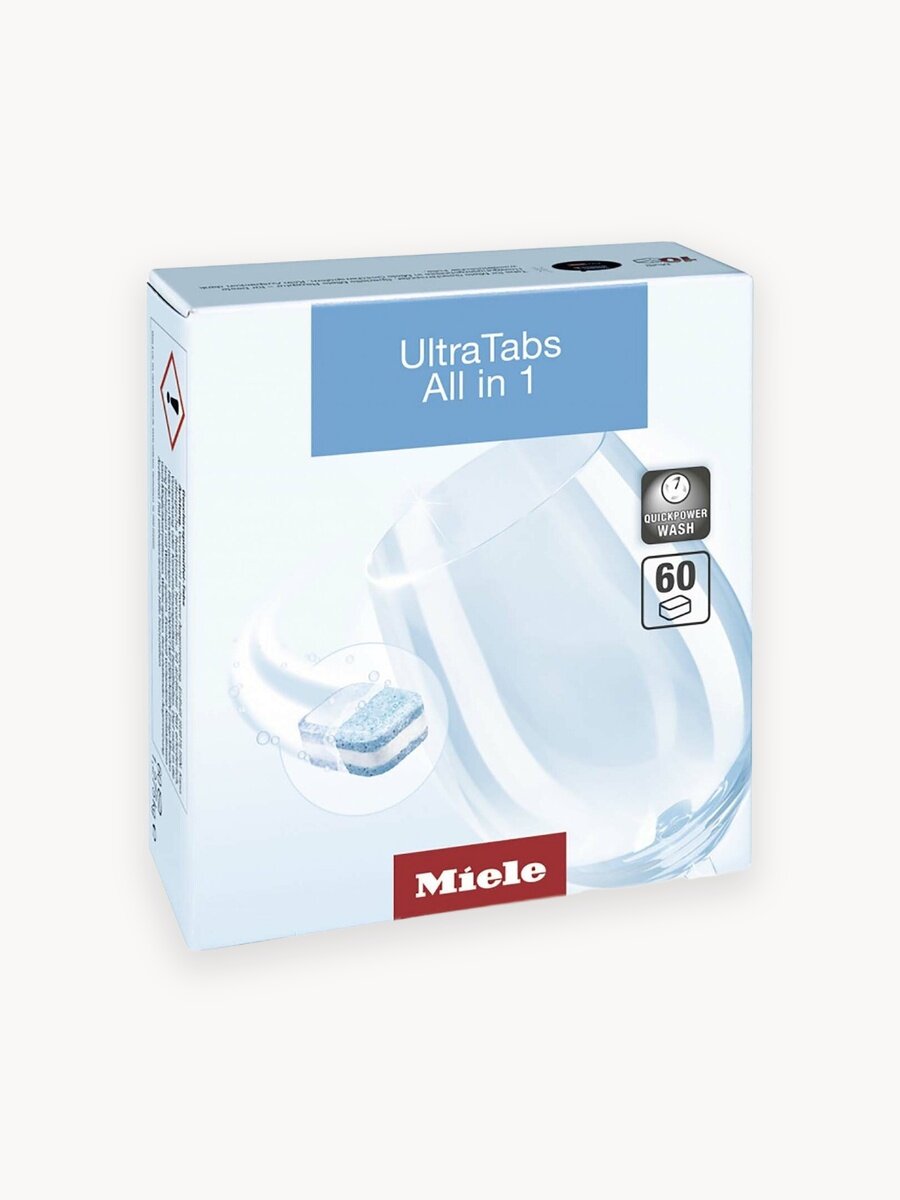 Miele Ultra Tabs – таблетки для посудомоечных машин (60 шт.) без фосфатов